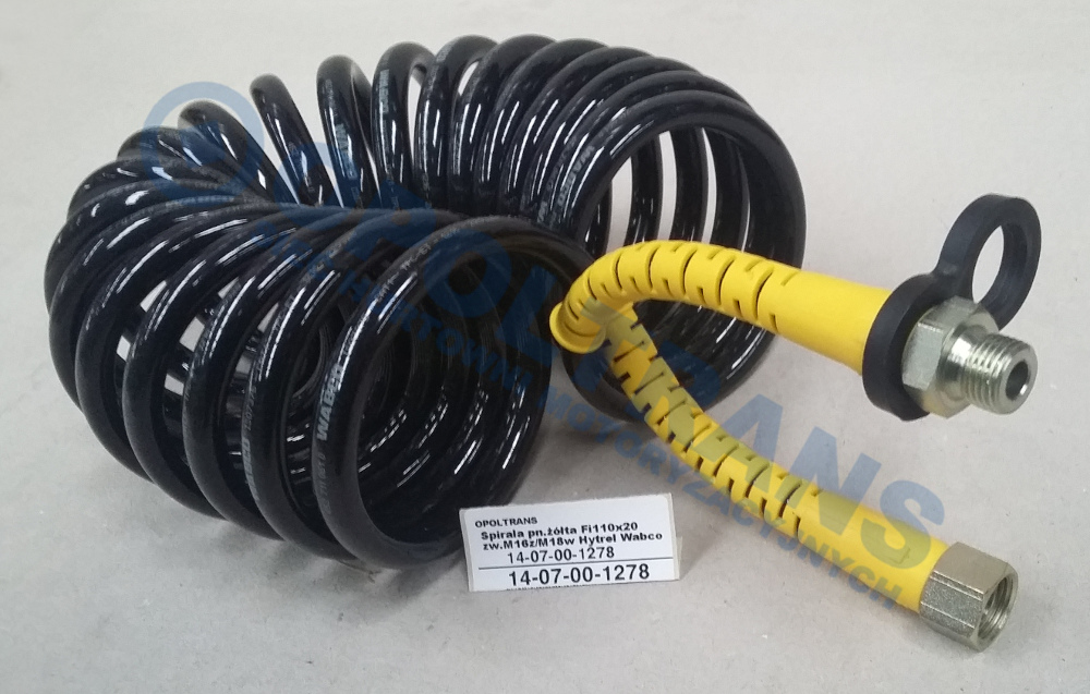 Opoltrans - Spirala pn.żółta Fi110x20zw.M16z/M18w Hytrel Wabco , 14-07 ...