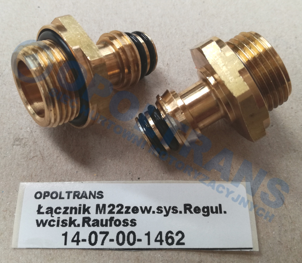 Opoltrans - Łącznik M22zew.sys.Regul.wcisk.Raufoss , 14-07-00-1462